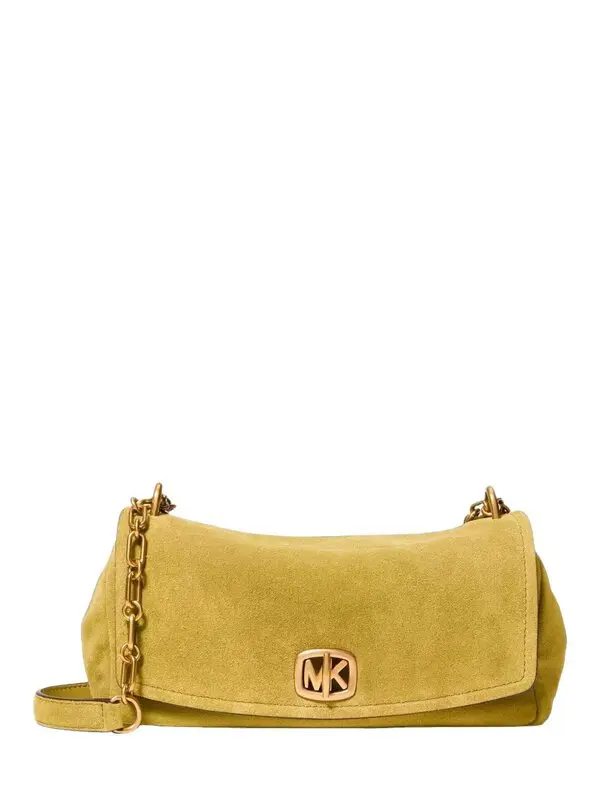 Michael Kors Bryant Small Suede Convertible Shoulder Bag - Yellow