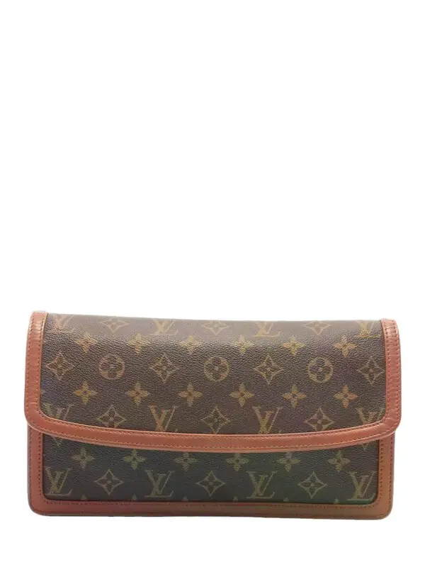 LOUIS VUITTON Monogram Pochette Dame Clutch - Brown