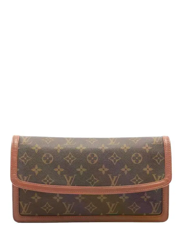 LOUIS VUITTON Monogram Pochette Dame Clutch - Brown
