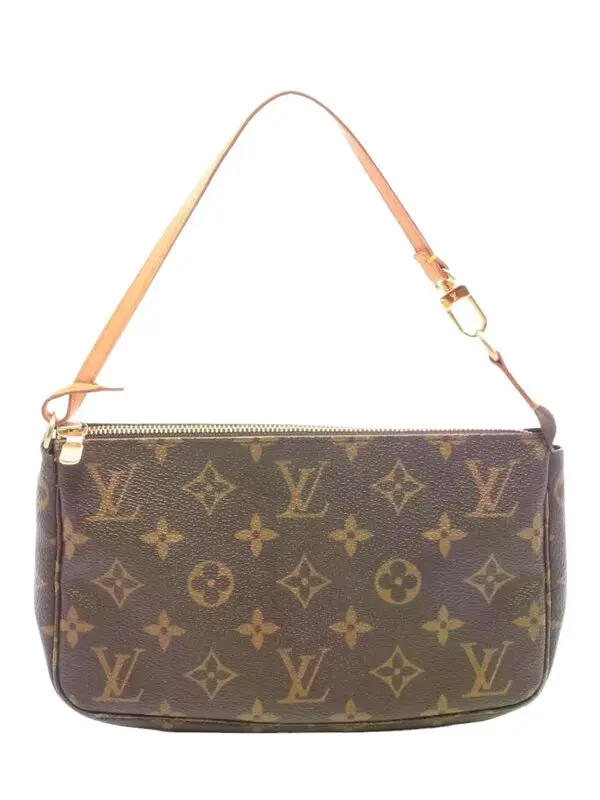 LOUIS VUITTON Pochette Accessoires Monogram Tote Bag - Brown