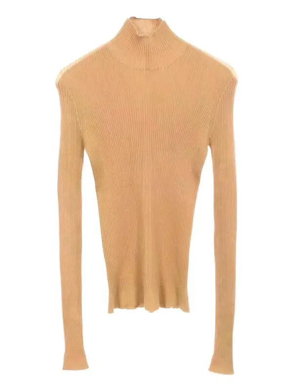 Hermès Ribbed Turtleneck Sweater - Neutrals