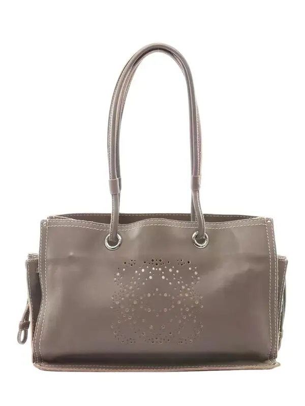 Loewe 2000s Anagram Tote Bag - Brown