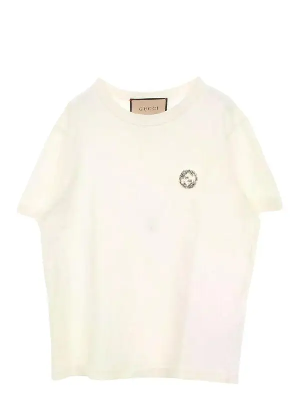 Gucci 2000s Interlocking G Bijou T-shirt - White