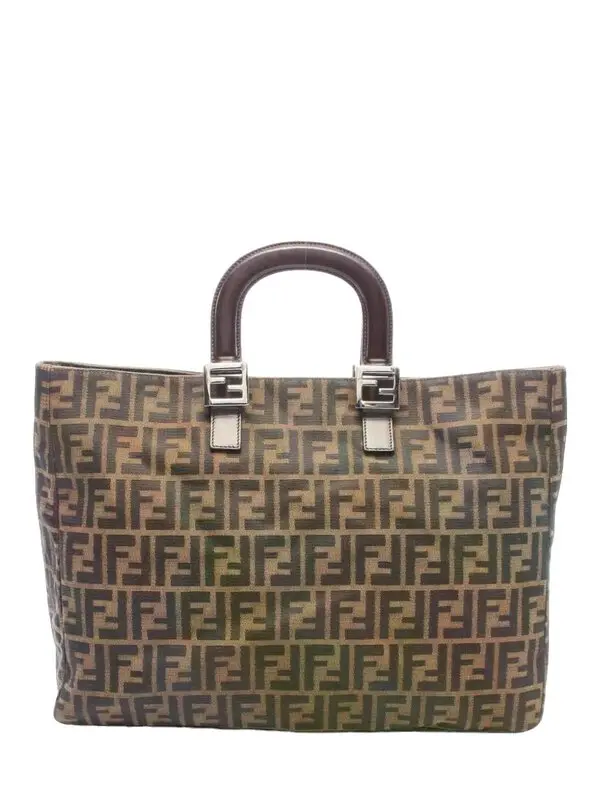 Fendi Zucca Monogram Tote Bag - Brown