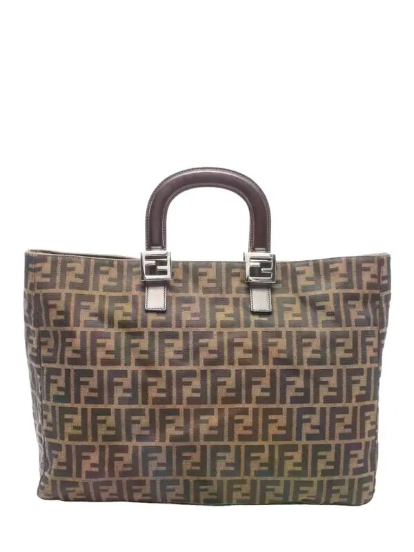 Fendi Zucca Monogram Tote Bag - Brown