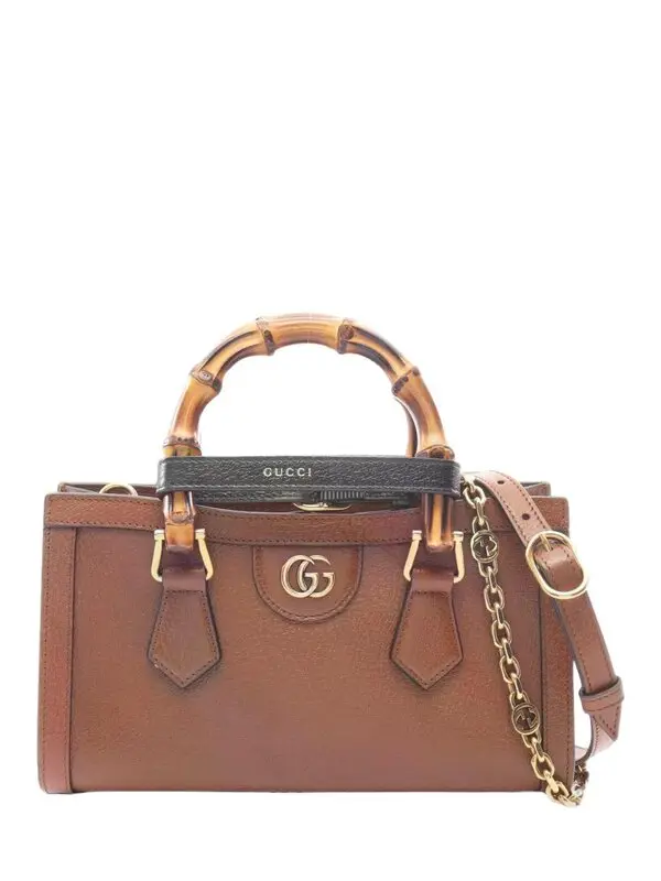 Gucci Diana Bamboo Tote Bag - Brown