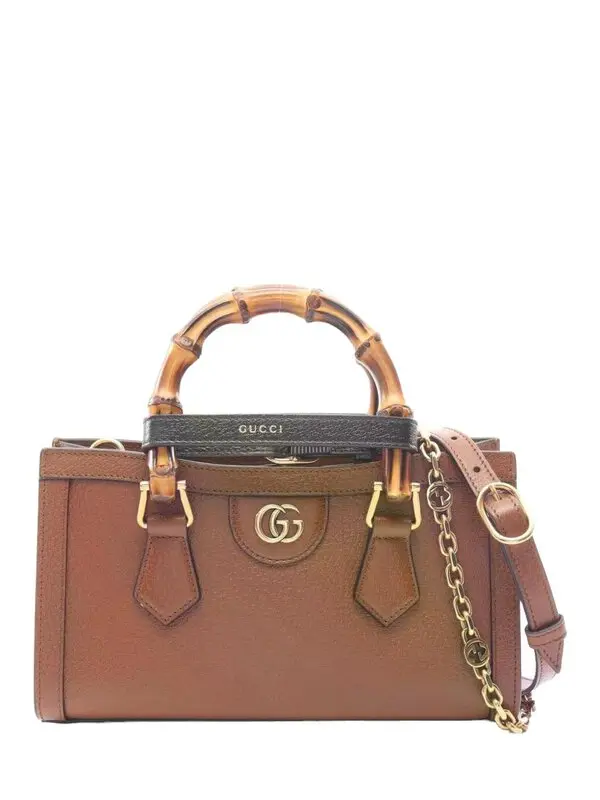 Gucci Diana Bamboo Tote Bag - Brown