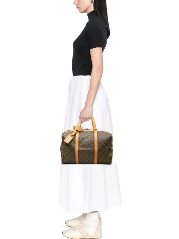LOUIS VUITTON Monogram Sac Souple 35 Travel Bag - Brown