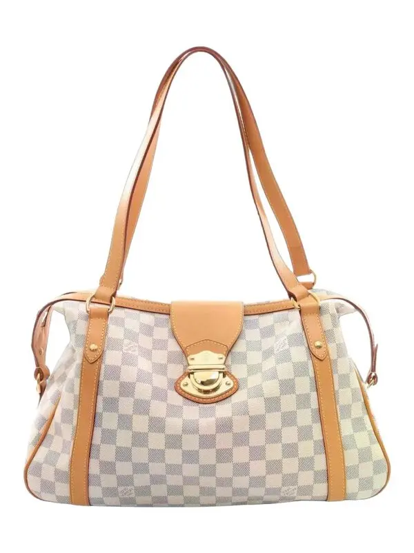 LOUIS VUITTON 2010 Pm Stresa Damier Azur Tote Bag - White