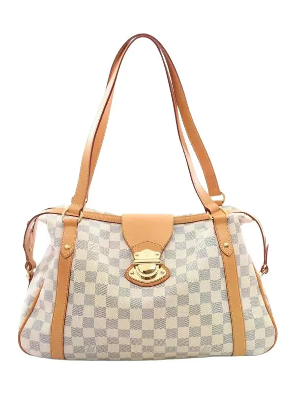 LOUIS VUITTON Damier Azur Tote Bag - White