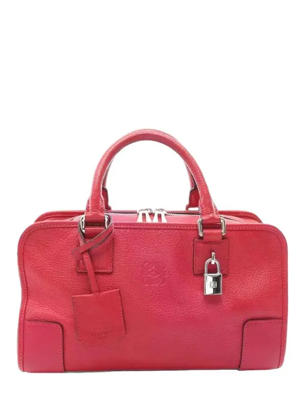 Loewe Amazona 28 Grained Leather Tote Bag - Red