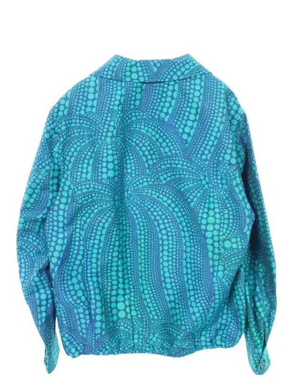 LOUIS VUITTON 2010s X Yayoi Kusama Pumpkin Print Jacket - Blue