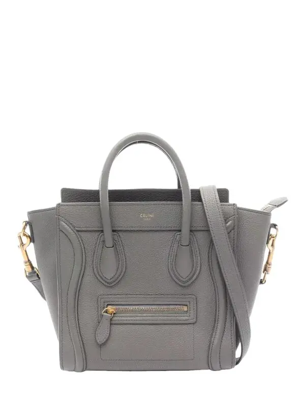 Celine Nano Luggage Tote Bag - Grey
