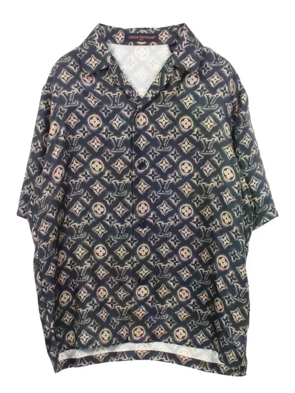 LOUIS VUITTON 2010s Monogram Shirt - Blue