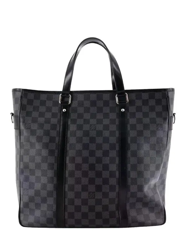 LOUIS VUITTON Tadao Handbag Damier Graphite Mm Tote Bag - Black