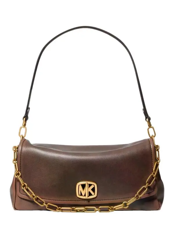 Michael Kors Bryant Large Leather Convertible Shoulder Bag - Brown
