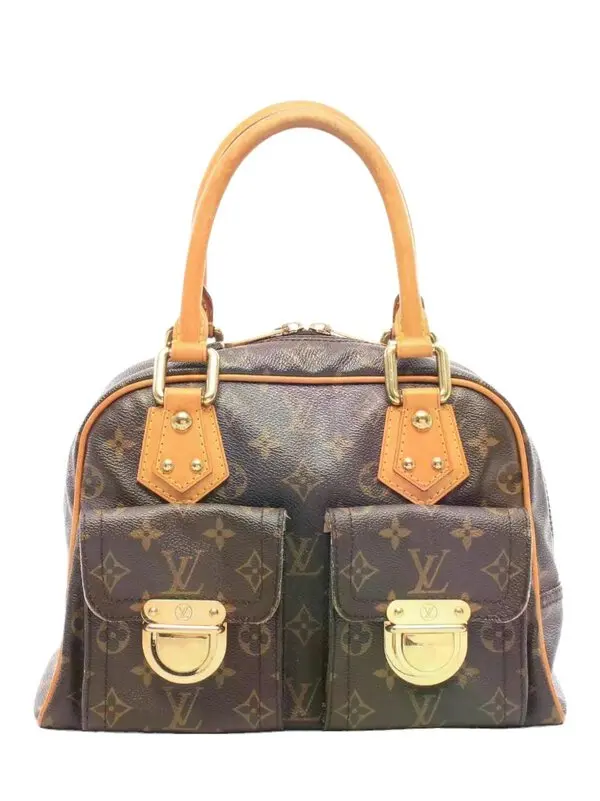 LOUIS VUITTON Monogram Manhattan Tote Bag - Brown