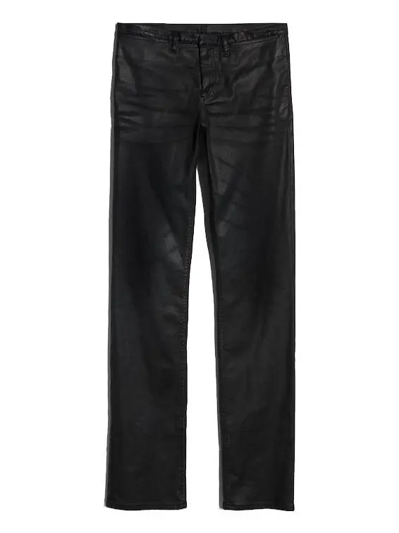 Gucci Coated Stretch Cotton Twill Denim Pants - Black