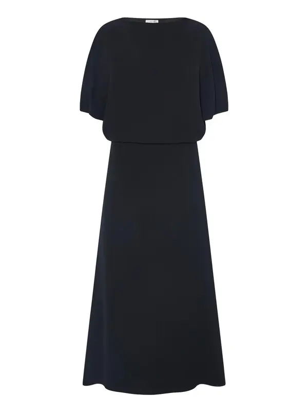 THE ROW Faustina Dress In Matte Silk Cady - Black