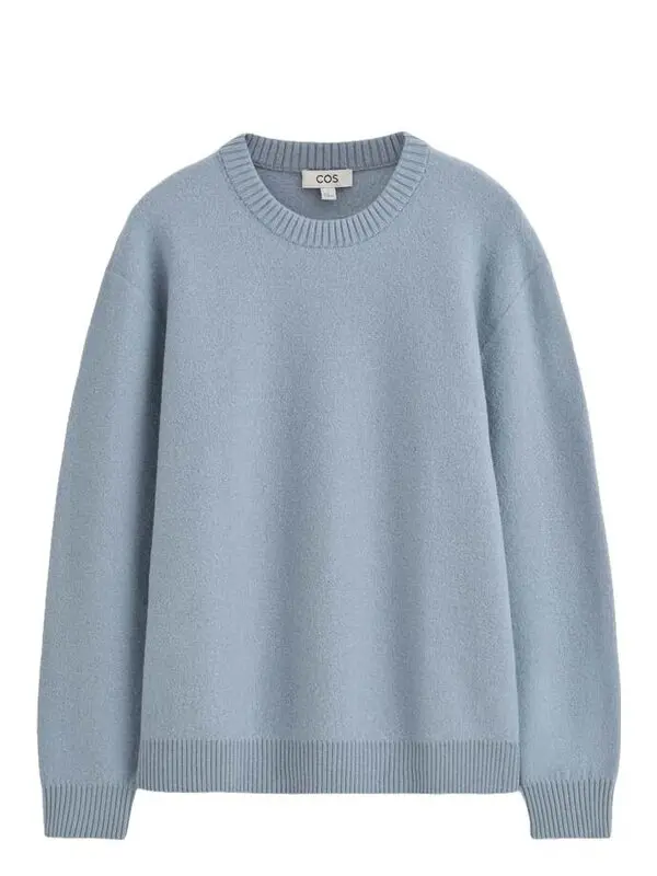 Cos Boiled Merino Wool Sweater - Blue