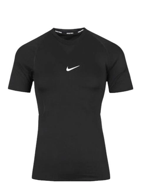 Nike Pro Dri-fit Tight Short-sleeve Fitness Top - Black