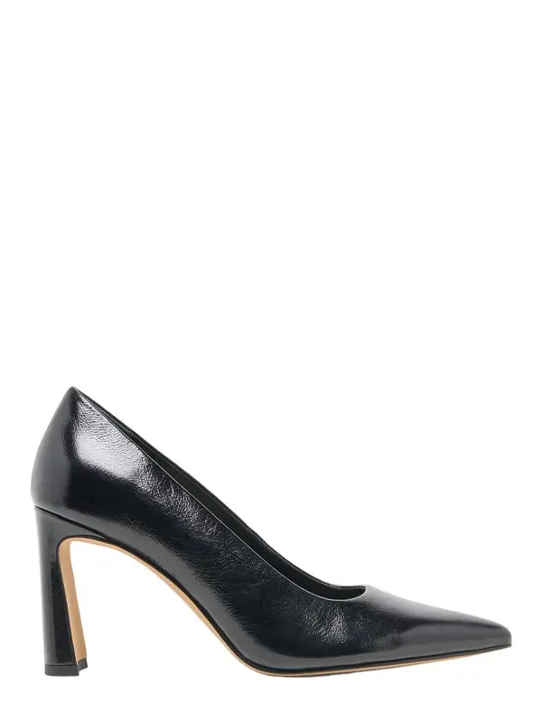 DOLCEVITA Dolce Vita Kayna Pointed Toe Sculpted Heel - Black Leather