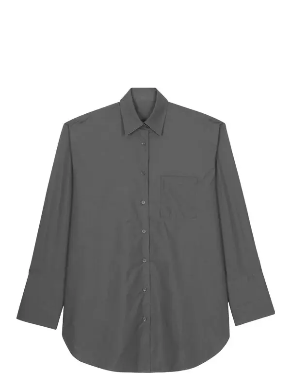THE FRANKIE SHOP Helena Shirt With Pocket - Black
