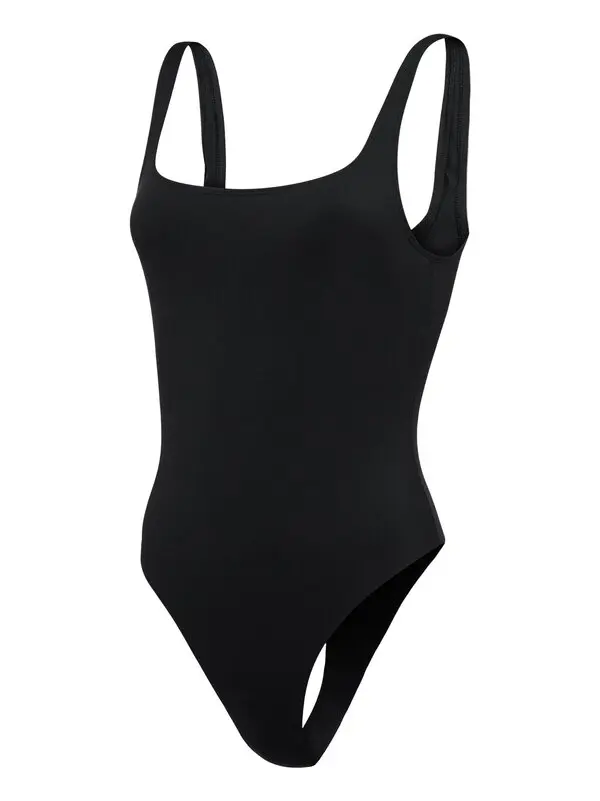 JIV ATHLETICS Sculpt Bodysuit With Patented Cameltoe-proof Technology - Black