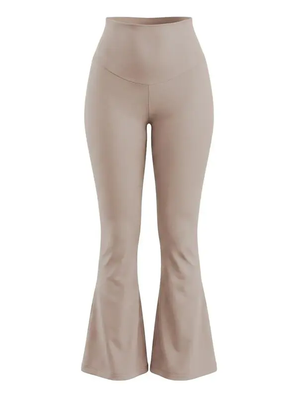 KHONSU SWIM Belle Flare Pants - Brown