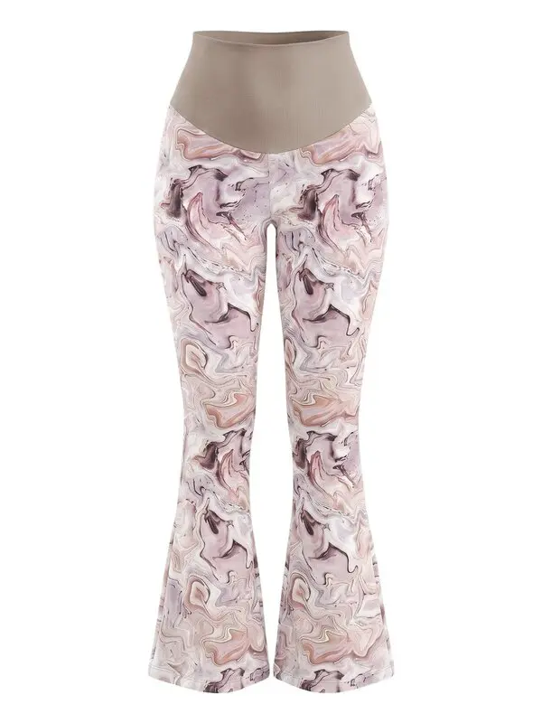 KHONSU SWIM Belle Flare Pants - Brown