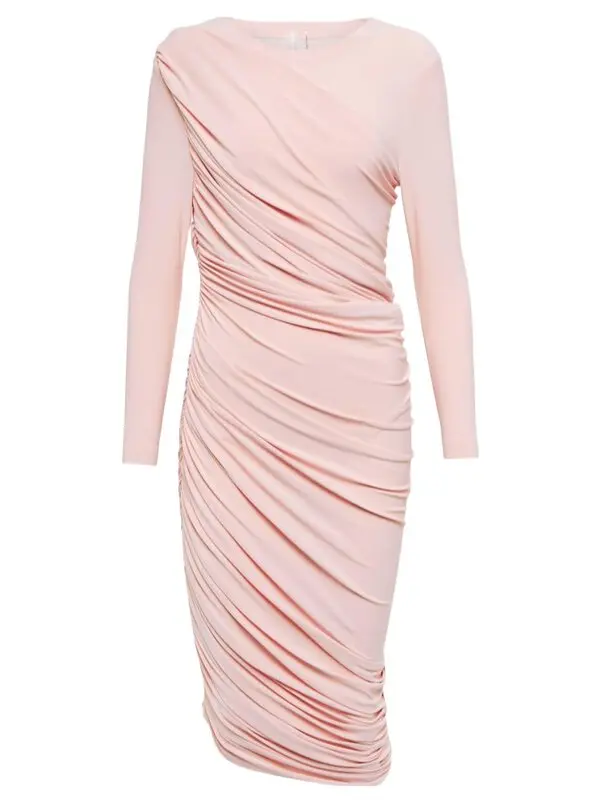 Norma Kamali Diana Jersey Midi Dress - Pink