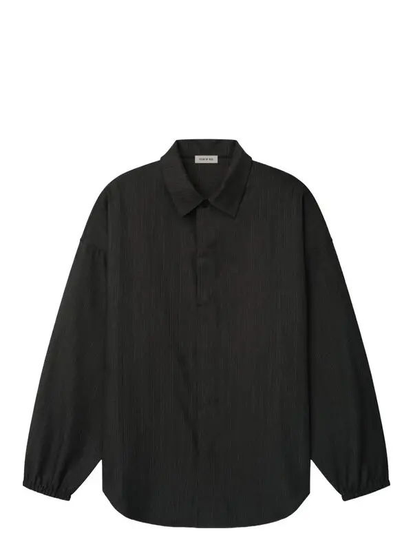 Fear Of God Long-sleeved Curved Hem Shirt - Black