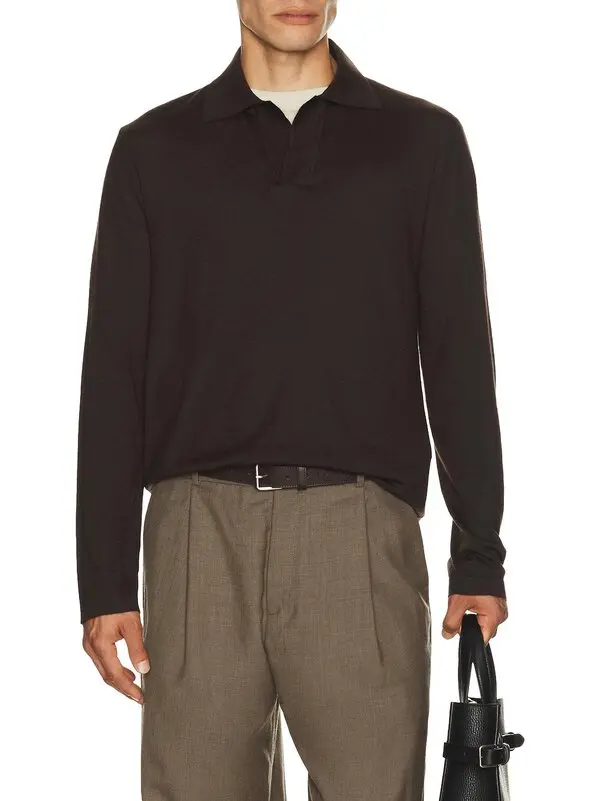 Gabriela Hearst Frome Polo - Chocolate
