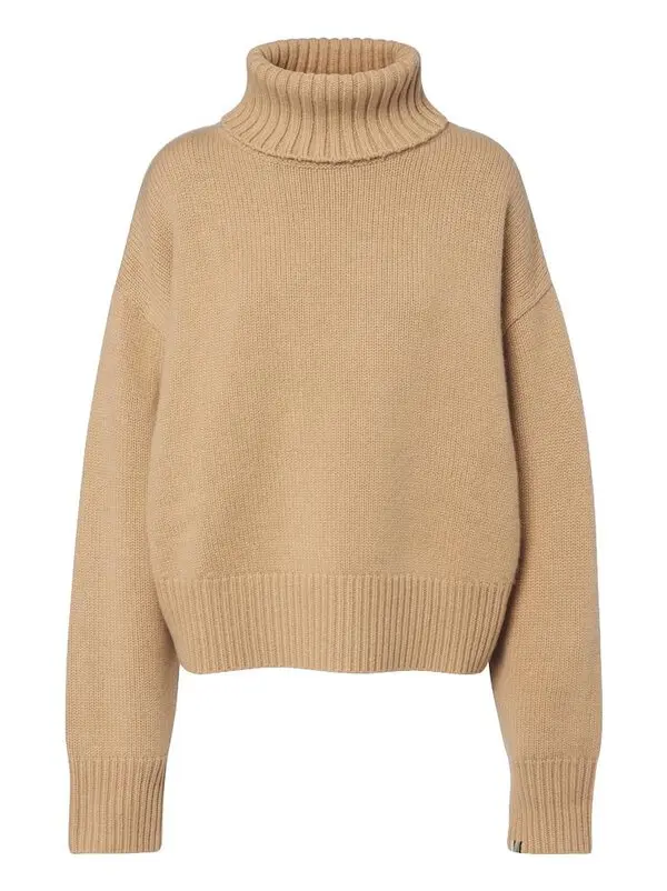 Extreme Cashmere N°434 Crop Xtra Cashmere Sweater - Beige
