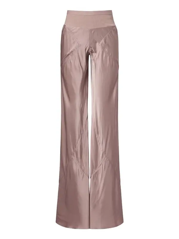 Rick Owens Bias Satin Wide-leg Pants - Pink