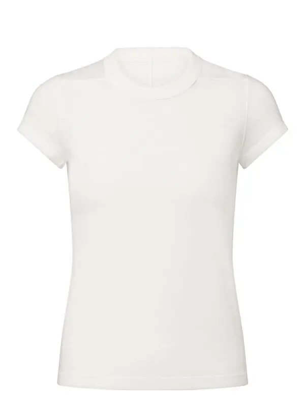 Rick Owens Cropped Cotton T-shirt - White