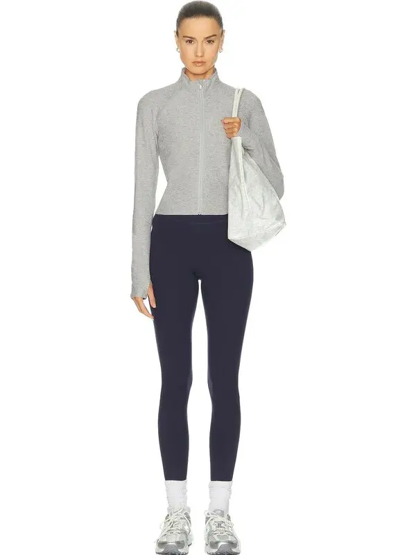 Beyond Yoga Spacedye High Definition Zip-up Jacket - Silver Mist
