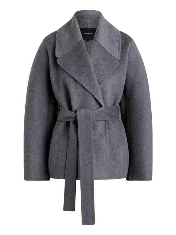 Scanlan Theodore Cocoon Sleeve Coat - Grey