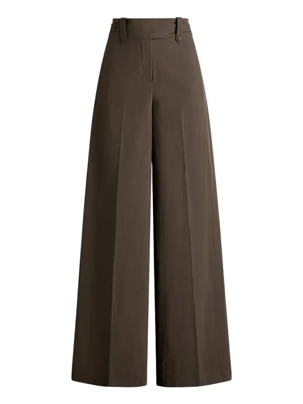 Scanlan Theodore Cotton Twill Cargo Waist Trouser - Cigar