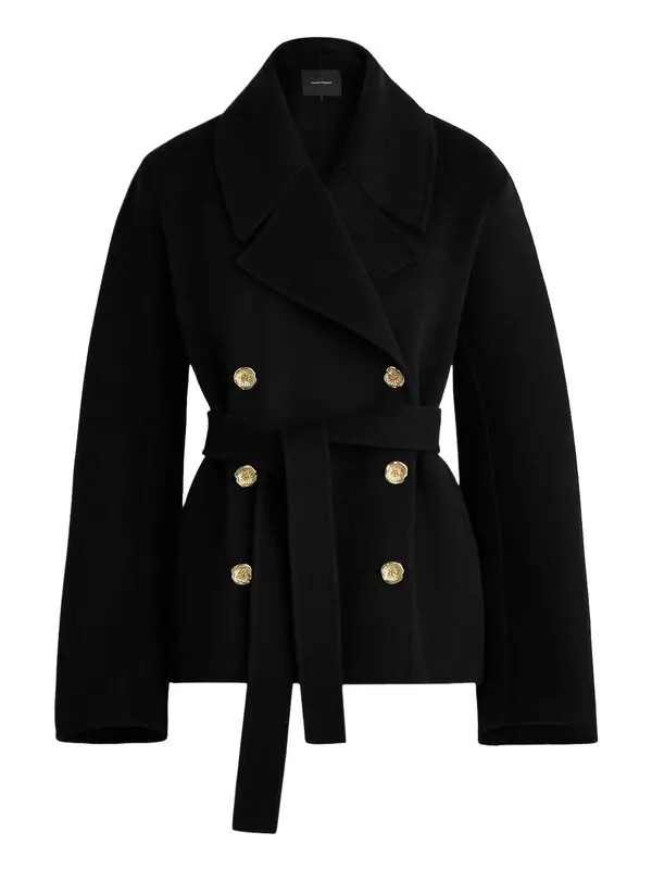 Scanlan Theodore Wool Poppy Button Coat - Black