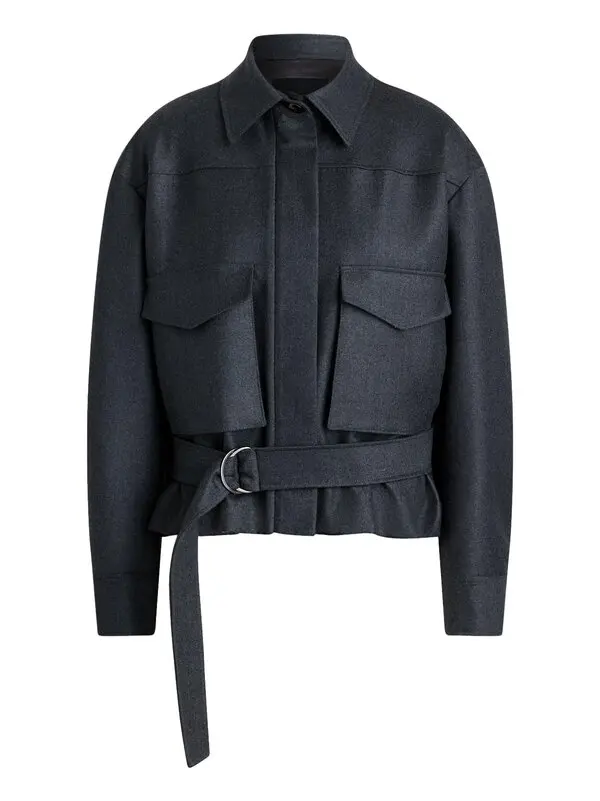 Scanlan Theodore Flannel Patch Pocket Bomber - Pepper