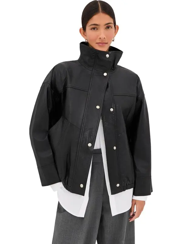 RÓHE Reinvented Leather Jacket - Black