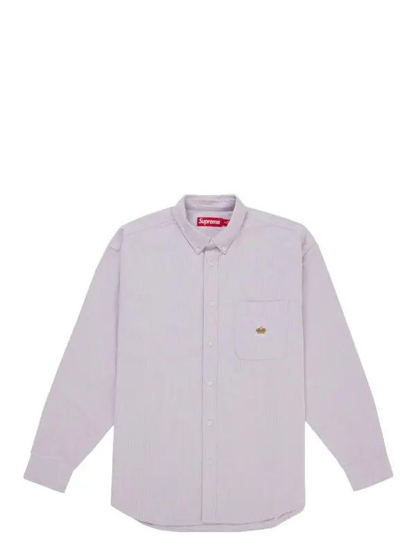 Supreme Loose Fit Flannel Oxford Shirt - Pink