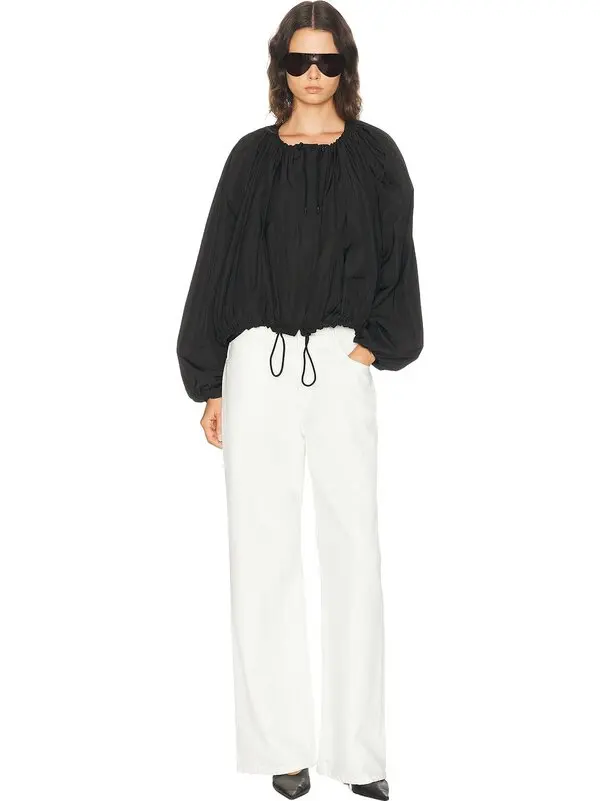 TOTEME Gathered Parachute Coat - Black