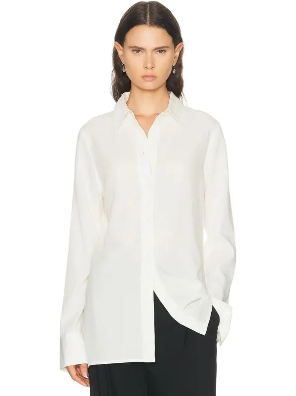 TOTEME Button Down Shirt - Ecru