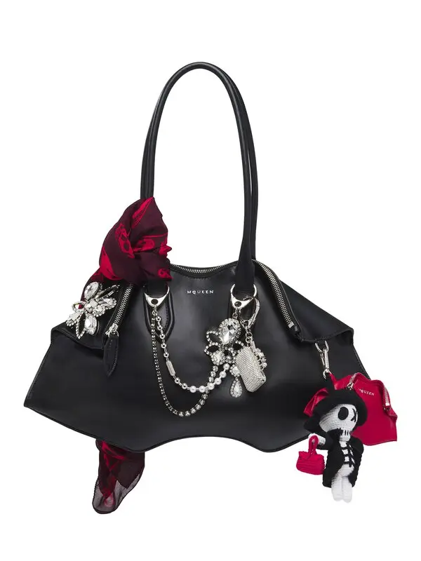 Alexander McQueen Manta Ott Bag - Black