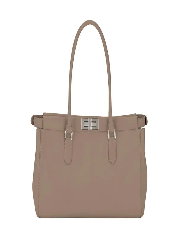 Fendi Peekaboo Small Tote - Grey