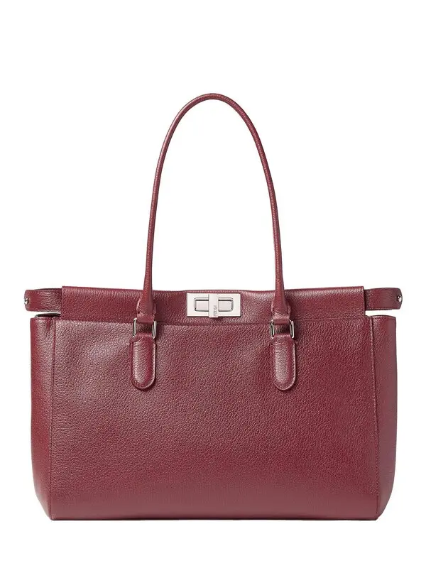 Fendi Peekaboo Small Tote - Red