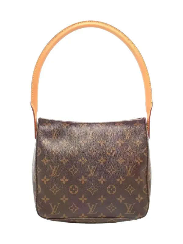 LOUIS VUITTON 2001 Mm Looping Monogram Tote Bag - Brown