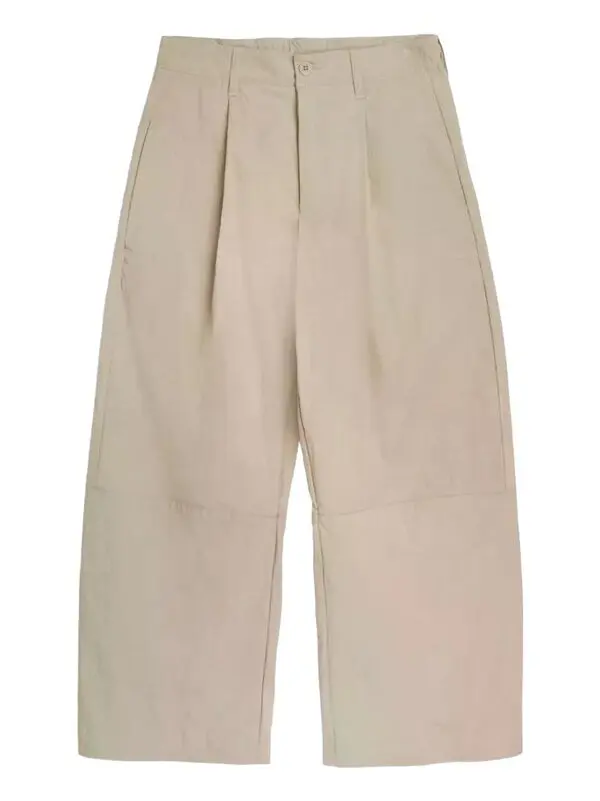 You Must Create Drop Out Pleated Trousers - Neutrals